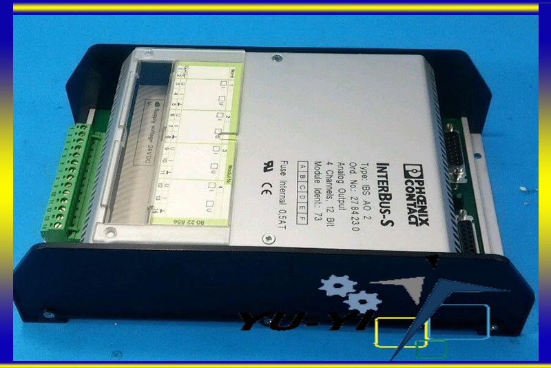 PHOENIX CONTACT INTERBUS-S IBS AO 2 AA22 - PLC DCS SERVO Control MOTOR POWER SUPPLY IPC ROBOT